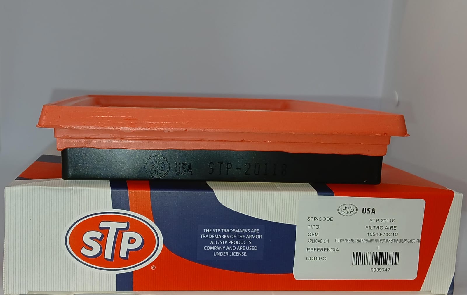 Filtro De Aire Ns Sentra/Sunny Ga15/Ga 16 Rectangular Chico Stp-20118 - Yge